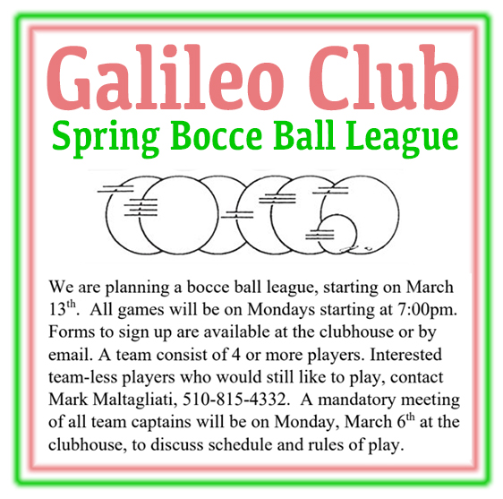 Galileo Club 510-620-9797